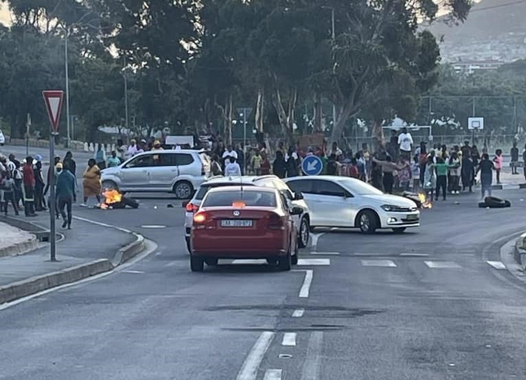 Protest actions in Hout Bay following days of water outages caused by ...