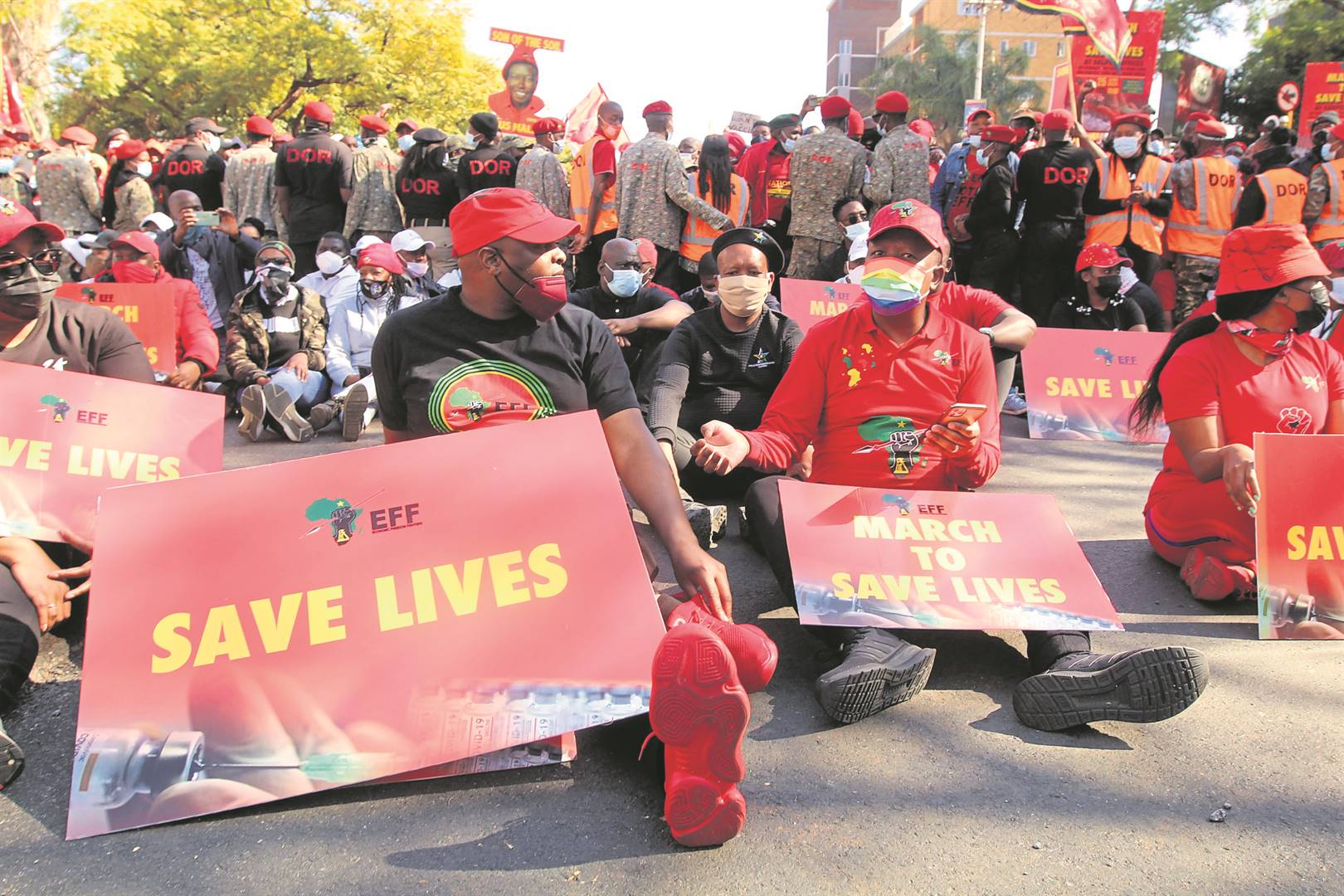 EFF march for vaccines | Daily Sun