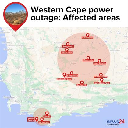 Western Cape towns to remain without power until next Thursday, says ...