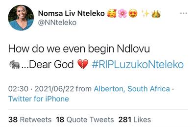 Tributes pour in for late actor Luzuko Nteleko | News24
