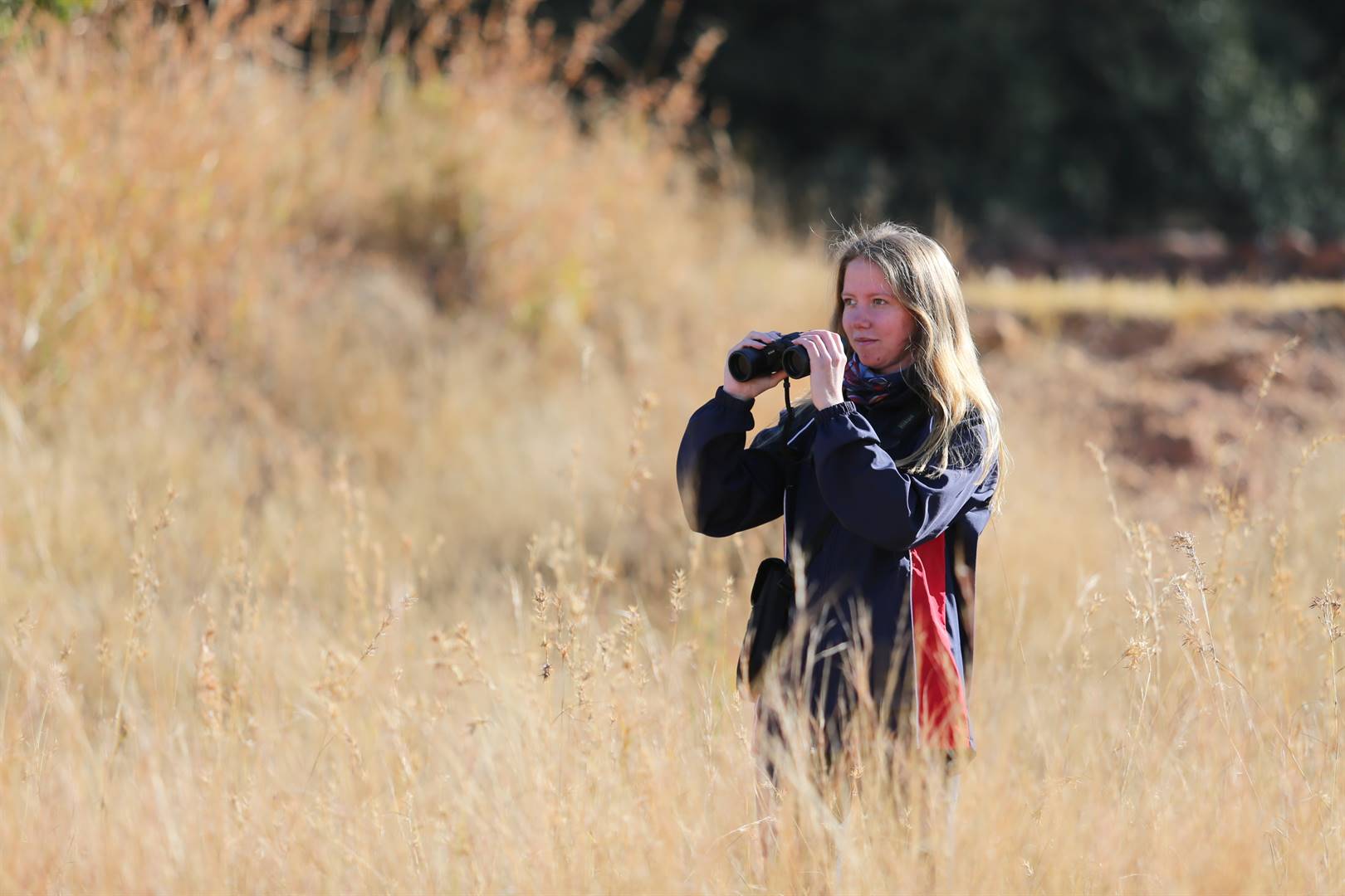 Student bekyk veldbestuur by Voortrekker-monument | Landbou