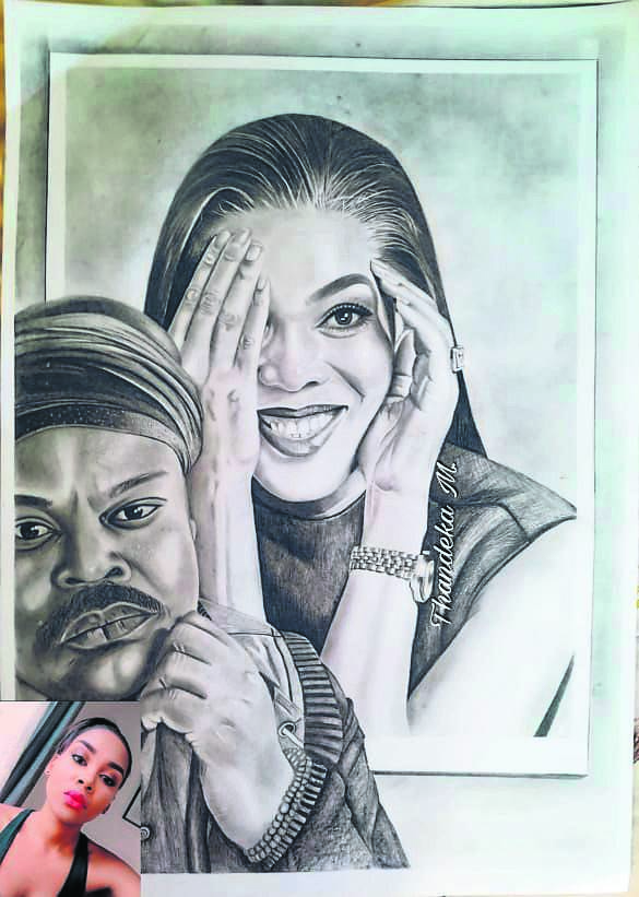QUEEN OF ART DRAWS CONNIE FERGUSON AND RASTA! | Daily Sun
