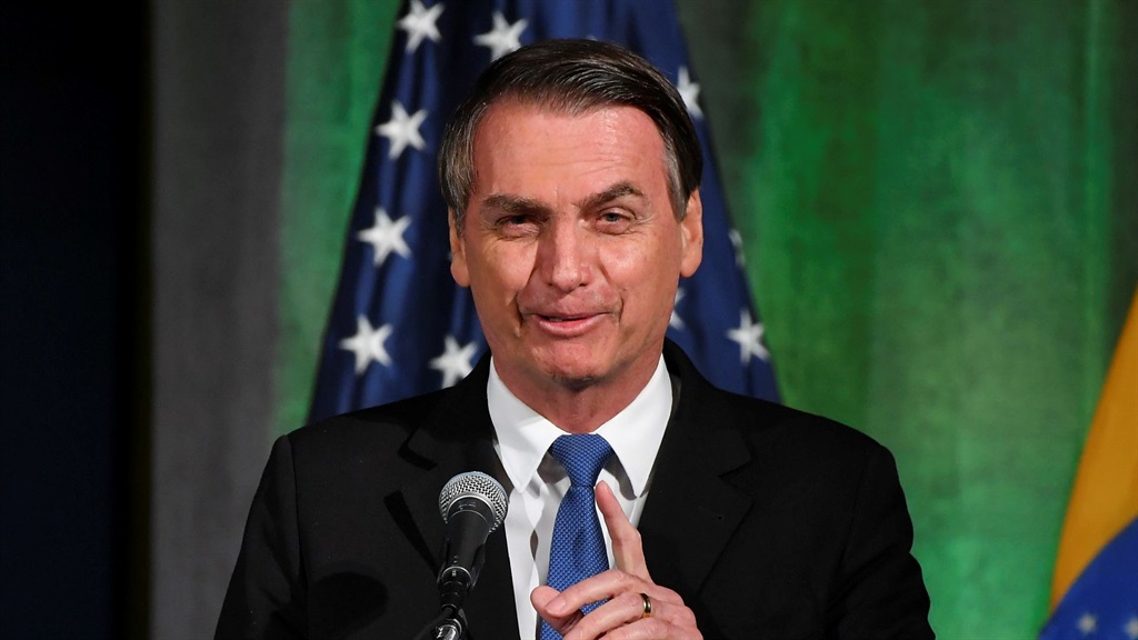 Pres. Jair Bolsonaro van Brasilië hoop om groot getalle ondersteuners ...