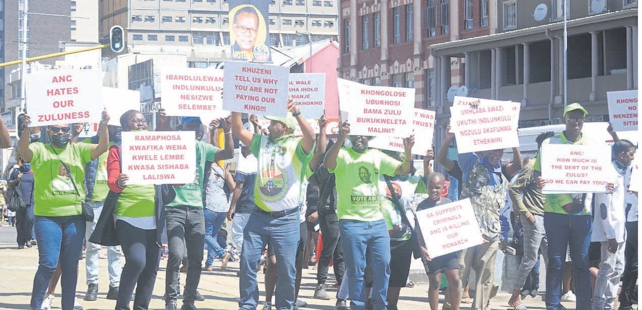 ABC protest treatment of Zulu King by KZN govt | News24