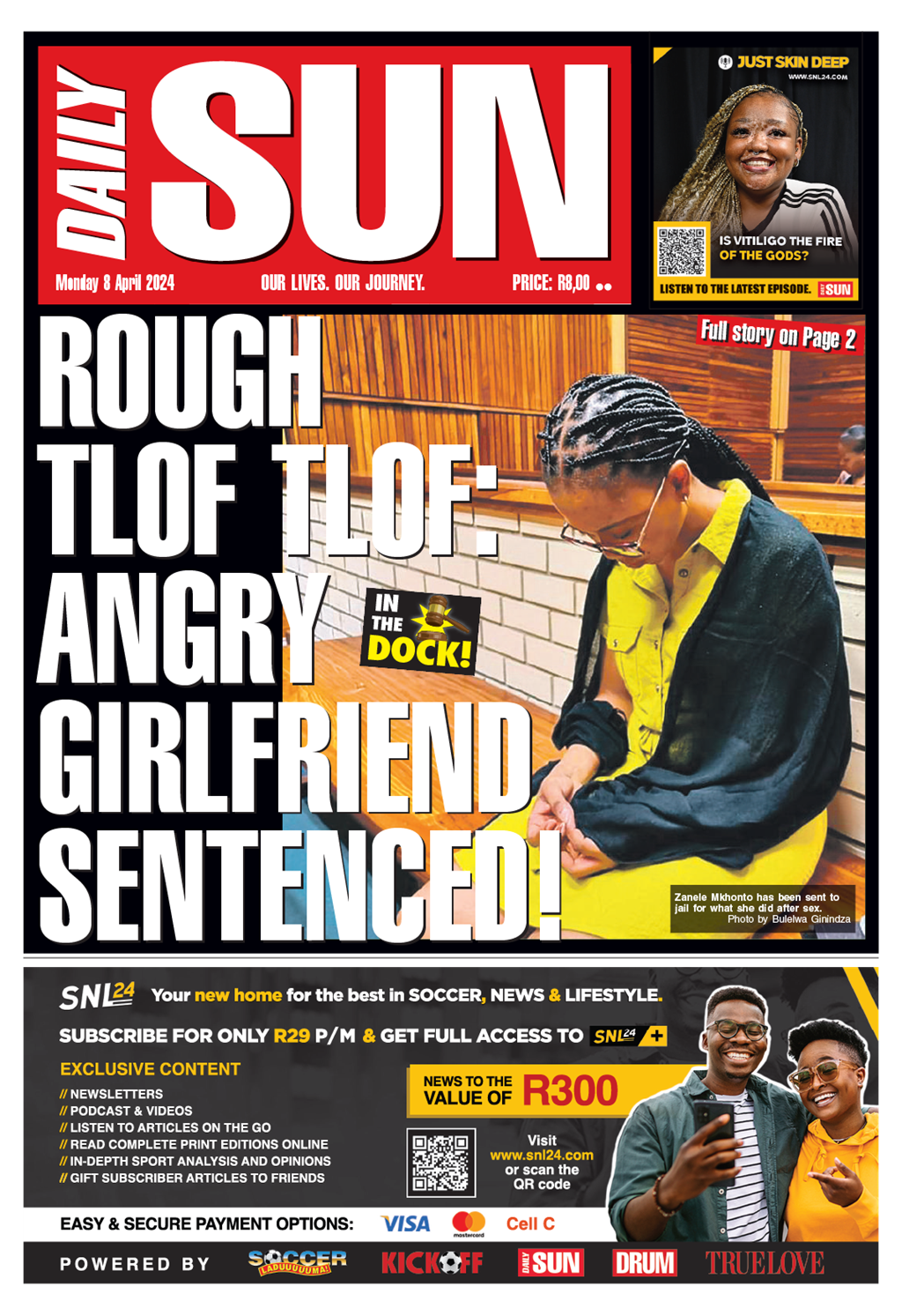 Today's front page | Daily Sun