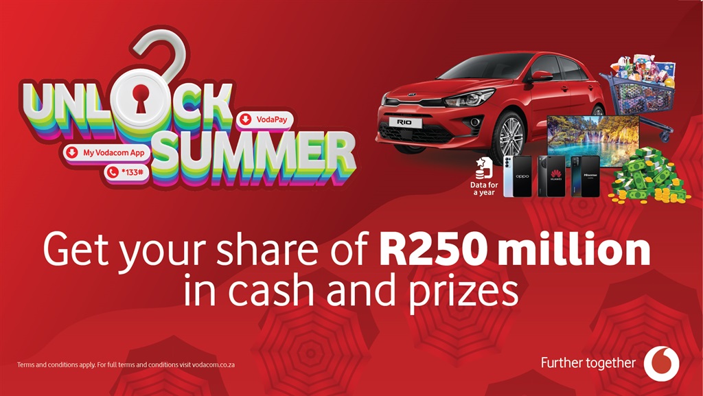 Vodacom launches Unlock Summer campaign, R250 million in cash and ...