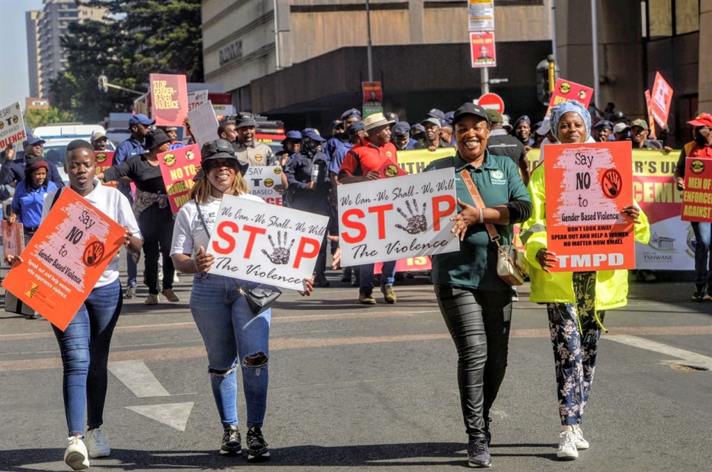 PICS: Men in blue say 'No' to GBV | Daily Sun