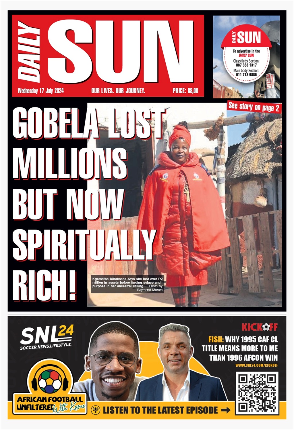 Today's front page! | Daily Sun