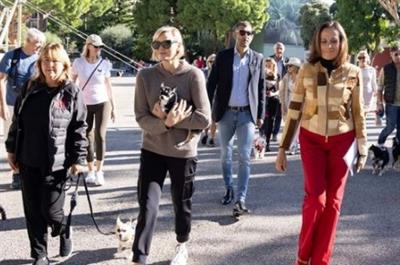 SEE THE PICS: Princess Charlene shows off new pup at Monaco charity dog ...