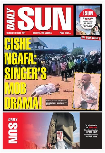 Today's front page | Daily Sun