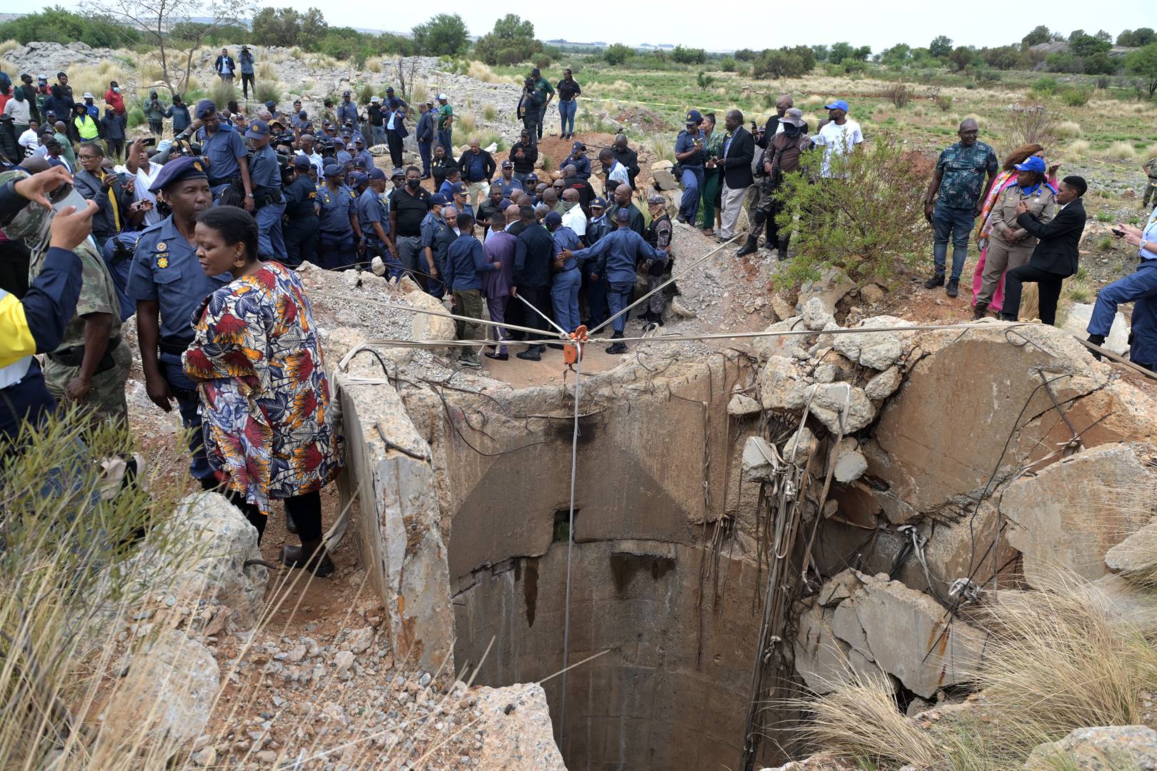 Reddingspan vir zama-zamas in Stilfontein op die been gebring | Netwerk24