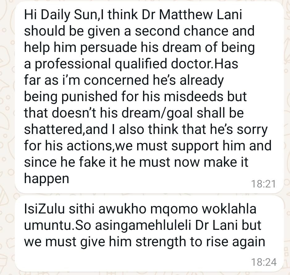 RINGA NATHI: 'Dr Matthew Lani deserves a reality show' | Daily Sun