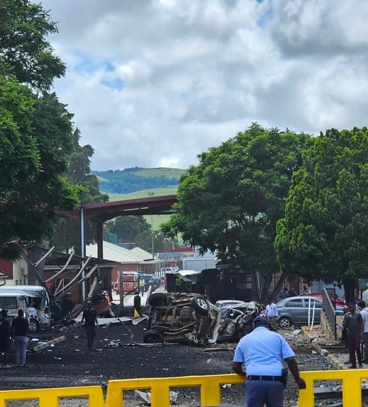 SA-Eswatini border post remains closed after truck crashes into 15 ...