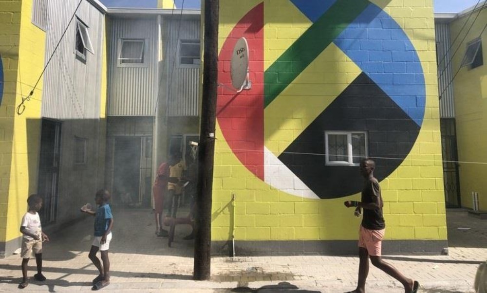 Brightly coloured double-storey homes replace shacks in Khayelitsha ...