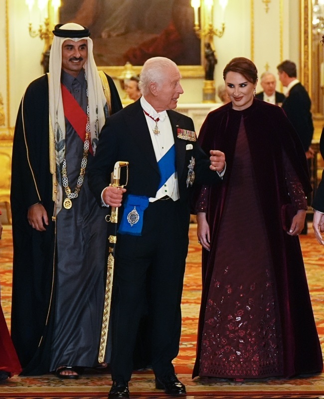 Posh and Becks surprise guests at King Charles’ state banquet for Qatar ...