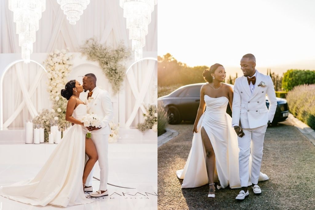 Sprint to forever: Akani Simbine weds long-time love Terisa in stunning ...