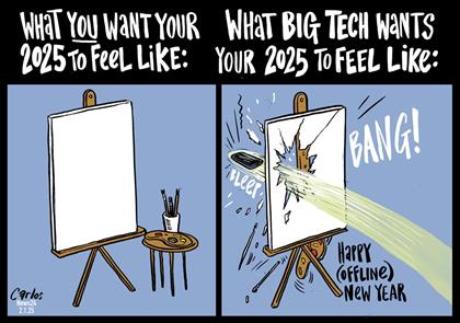 CARTOON BY CARLOS | Kick 2025 off(line) with a bang! | News24