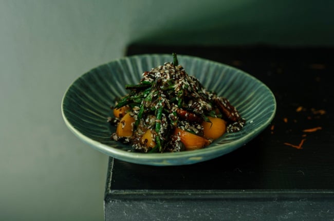 Cold persimmon and charred green bean salad | News24