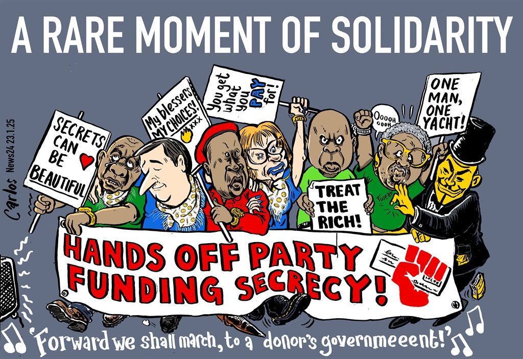 CARTOON BY CARLOS | A rare moment of unity | News24