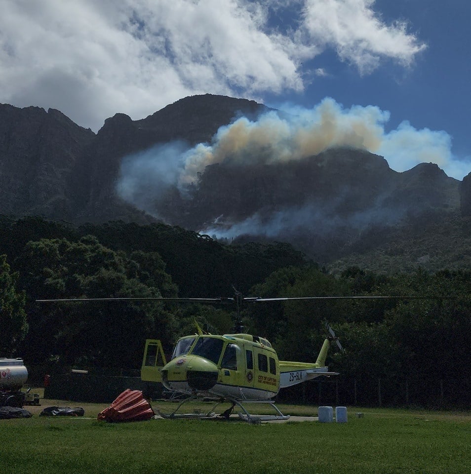 Cape Town firefighters battle two blazes in Table Mountain National ...