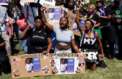 WATCH | 'Educate your sons!': Hundreds gather in protest against GBV ...