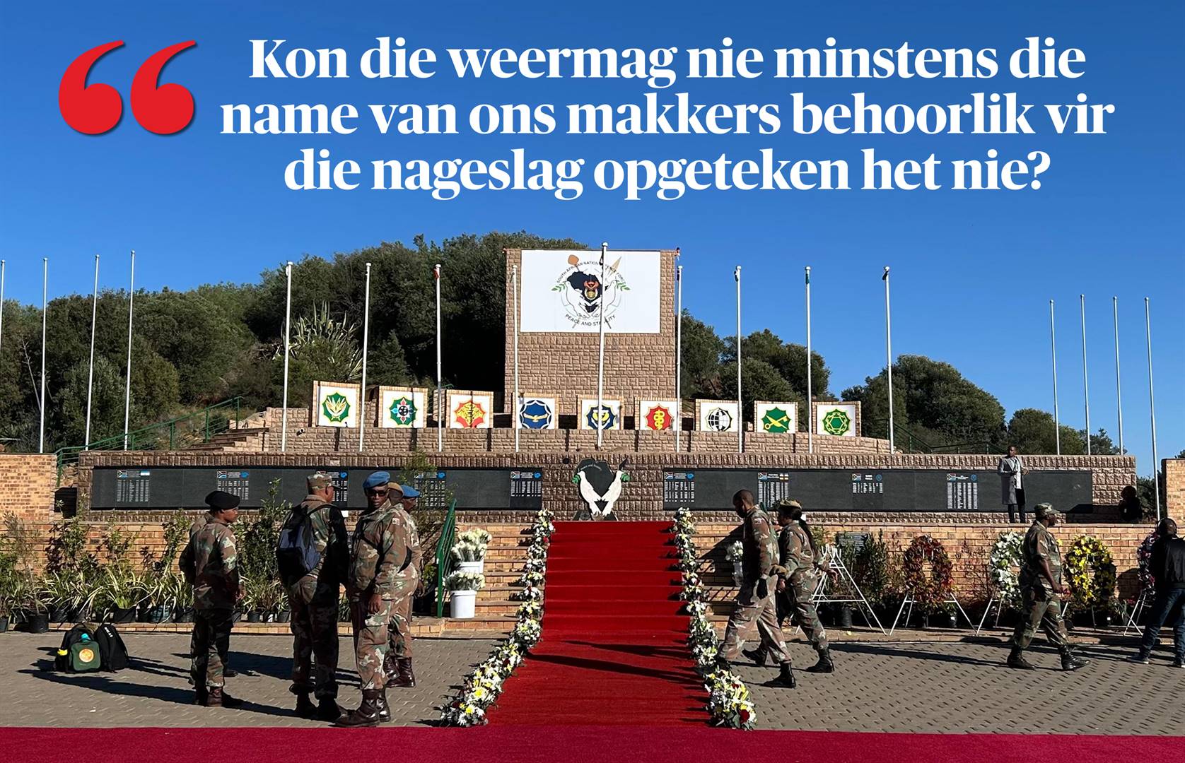 Weermag bloos ná blapse op gedenkplate vir gevalle helde | Netwerk24