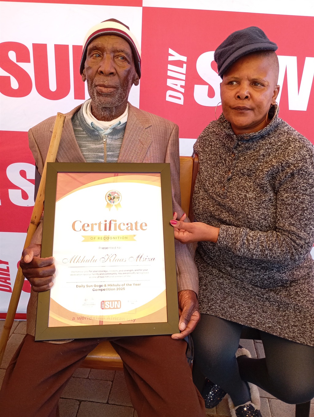 WATCH: Mkhulu Klaas celebrates his Daily Sun victory | Daily Sun