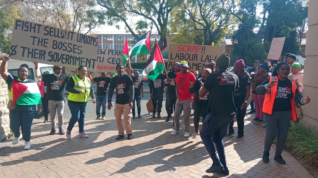 PICS: Labour unions march against secret talks! | Daily Sun