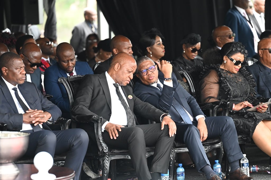 WATCH: Tears flow as Nathi Mthethwa is laid to rest! | Daily Sun