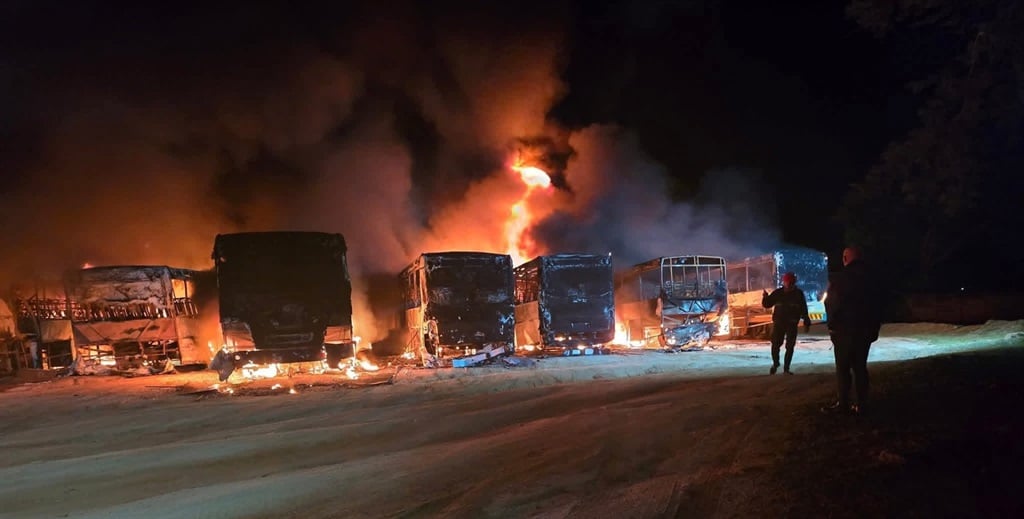 Depot fire horror: 10 buses up in smoke! | Daily Sun
