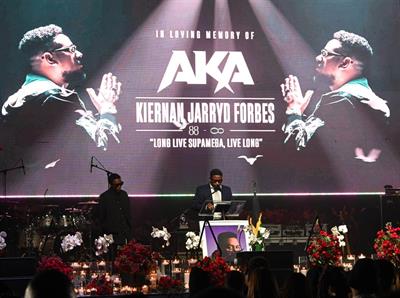 GALLERY | Friends, family and fans celebrate AKA's life at memorial ...