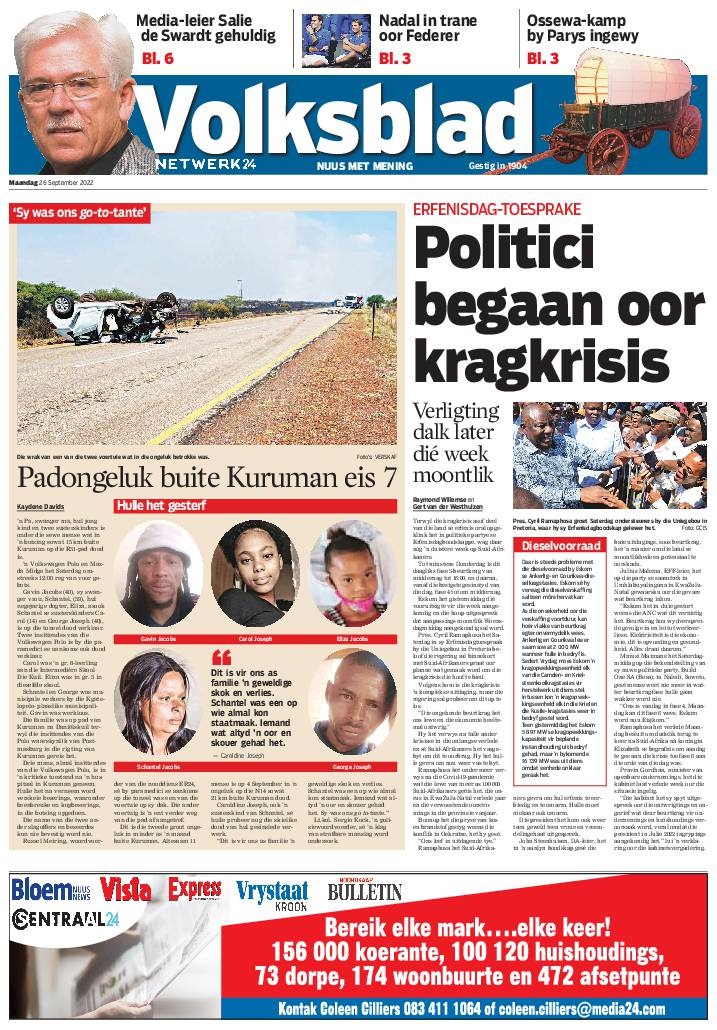 Volksblad in die afgelope week | Netwerk24
