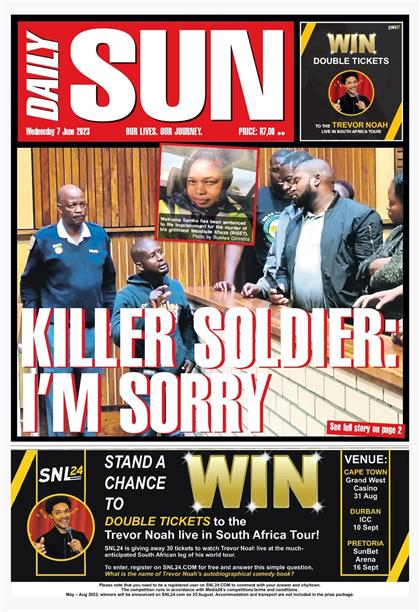 Today's front page! | Daily Sun