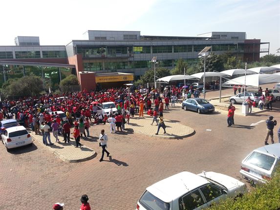 IN PICTURES: MTN workers launch strike action | News24