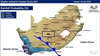Sterk koue front môre in Wes-Kaap verwag | Landbou