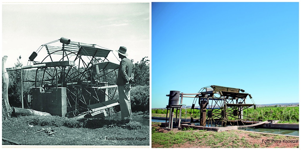 TOE & NOU: Die Groen-Kalahari se waterwiele, sowat 100 jaar later ...