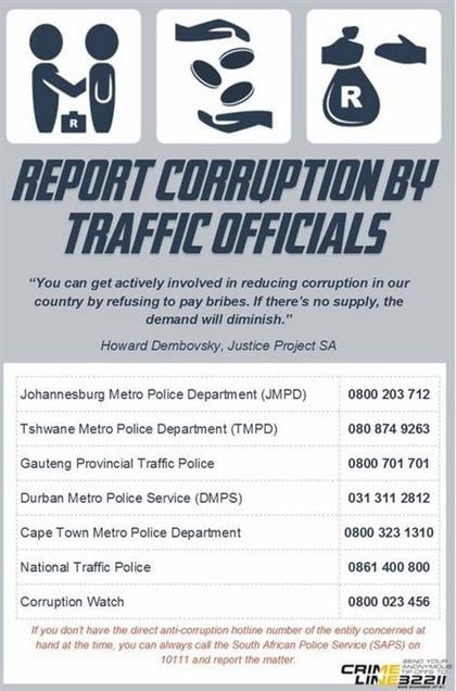 WATCH | Traffic officer filmed accepting a bribe: Blow the whistle on ...