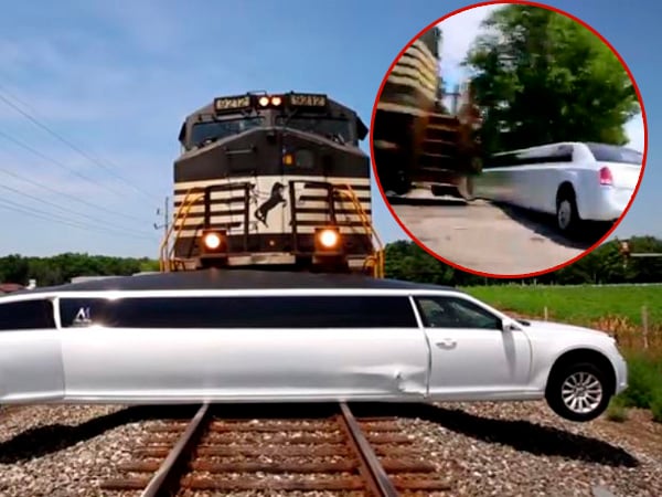 VIDEO: 10 000 ton-trein tref limousine | Netwerk24