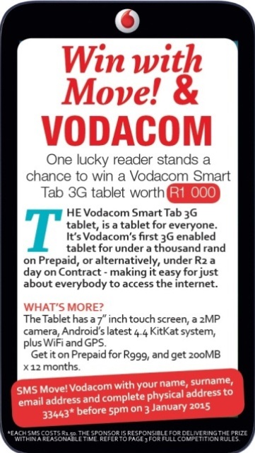 Win a Vodacom Smart Tab 3G ! | News24
