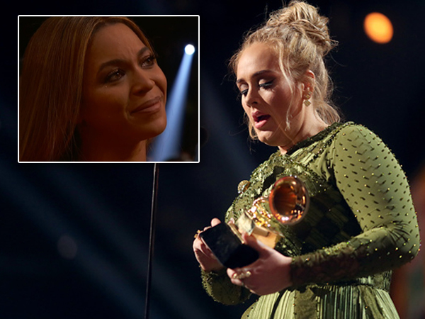 WATCH: Emotional Adele tries to give her Grammy to Beyonce – and brings ...