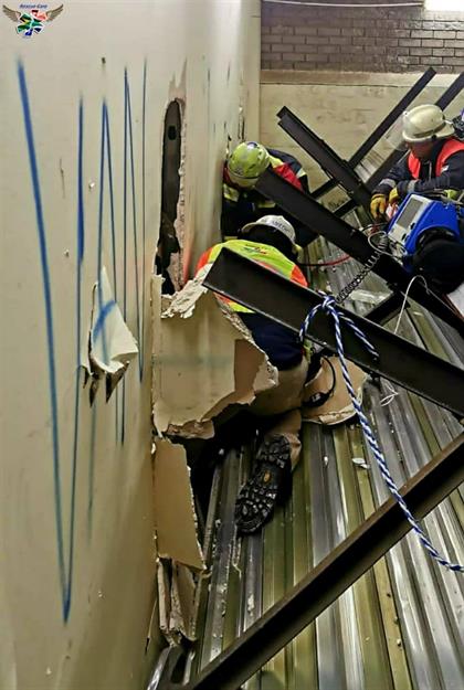 PICS | Man injured after shelf of metal pipes falls on him at KZN ...