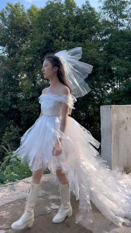 PHOTOS | Can you tell these couture wedding dresses are made from ...