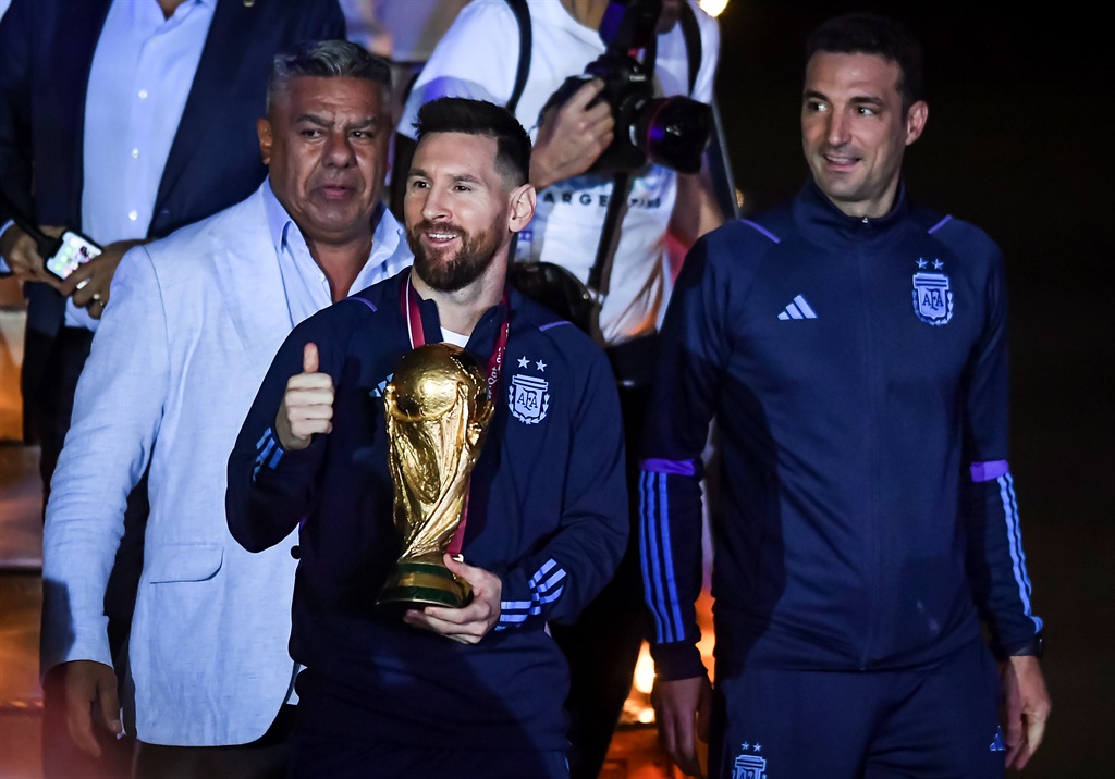 PICTURES | Absolute euphoria! World Cup winners Argentina arrive back ...