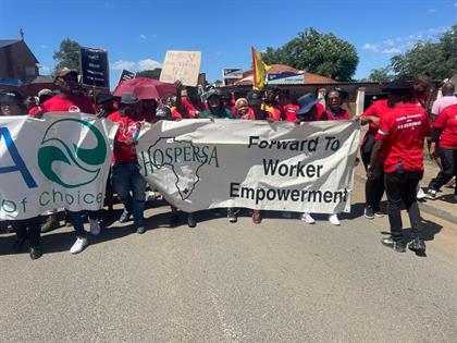 Hospital union holds public wage protests, as PSA strike kicks off | News24