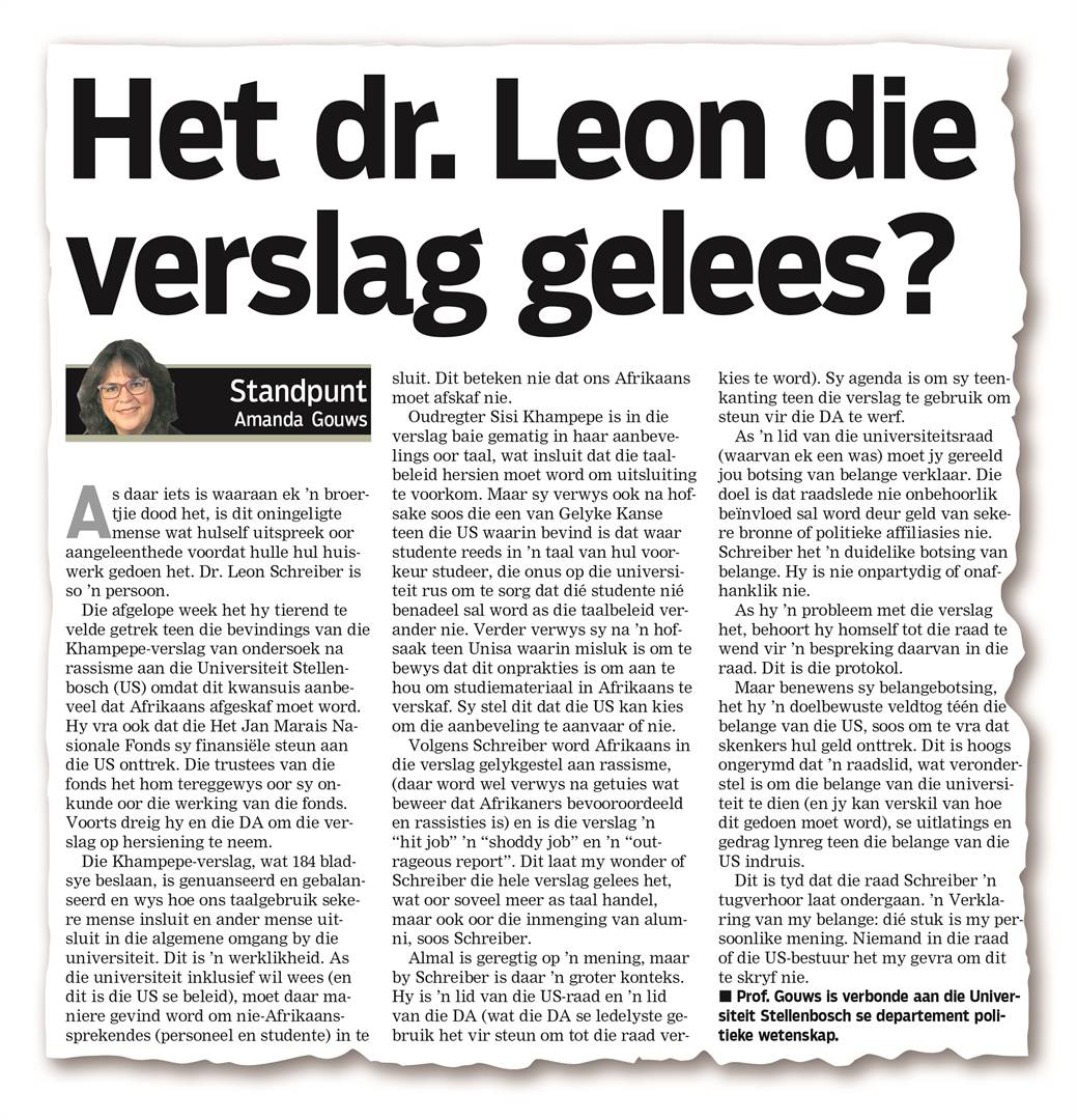 Leon Schreiber Afrikaans W rd Geteiken Netwerk24 Leon Schreiber Afrikaans W rd Geteiken Netwerk24