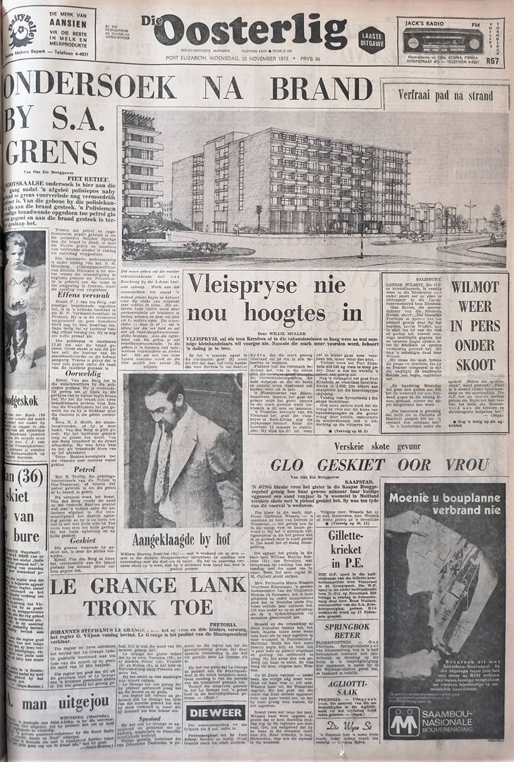 50 Jaar gelede in Die Oosterlig | 22 November 1972 | Netwerk24