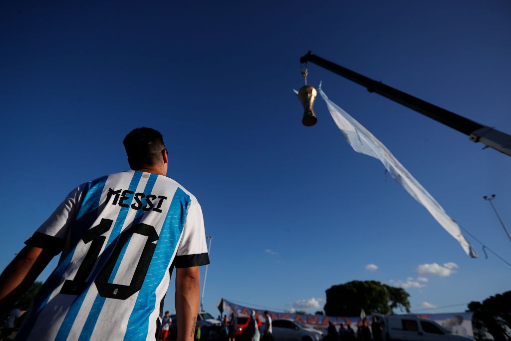 PICTURES | Absolute euphoria! World Cup winners Argentina arrive back ...