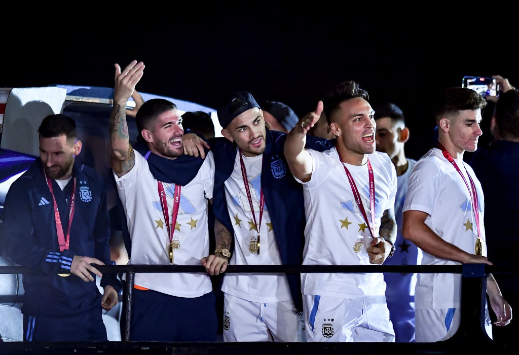 PICTURES | Absolute euphoria! World Cup winners Argentina arrive back ...