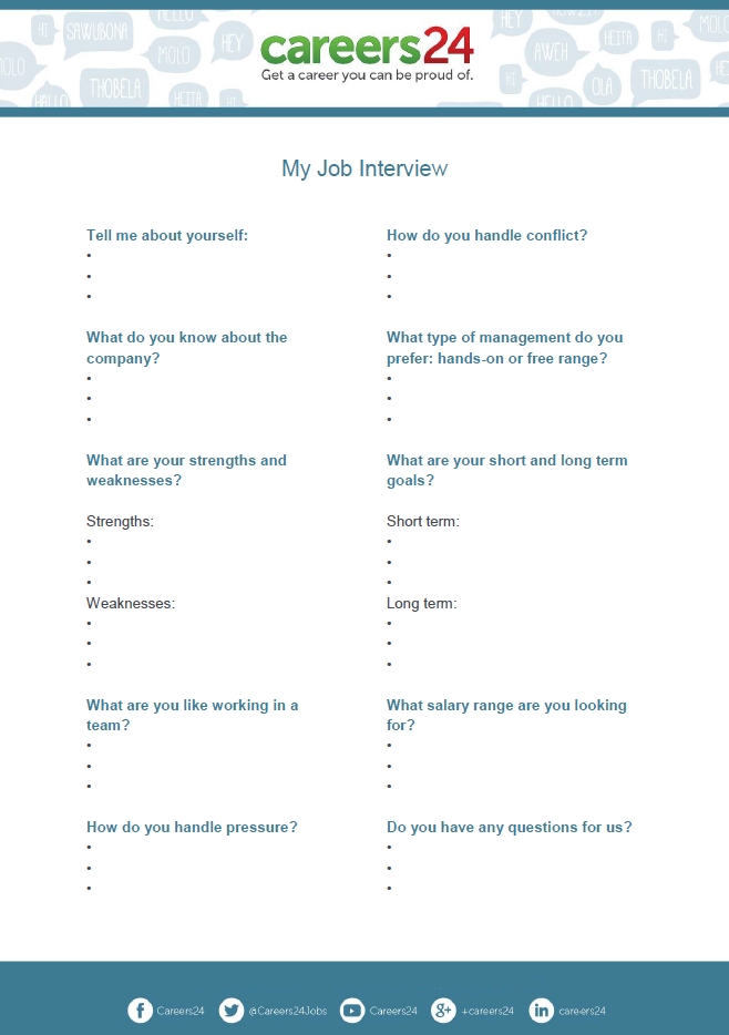 Printable Interview Cheat Sheet Printable Interview Cheat Sheet