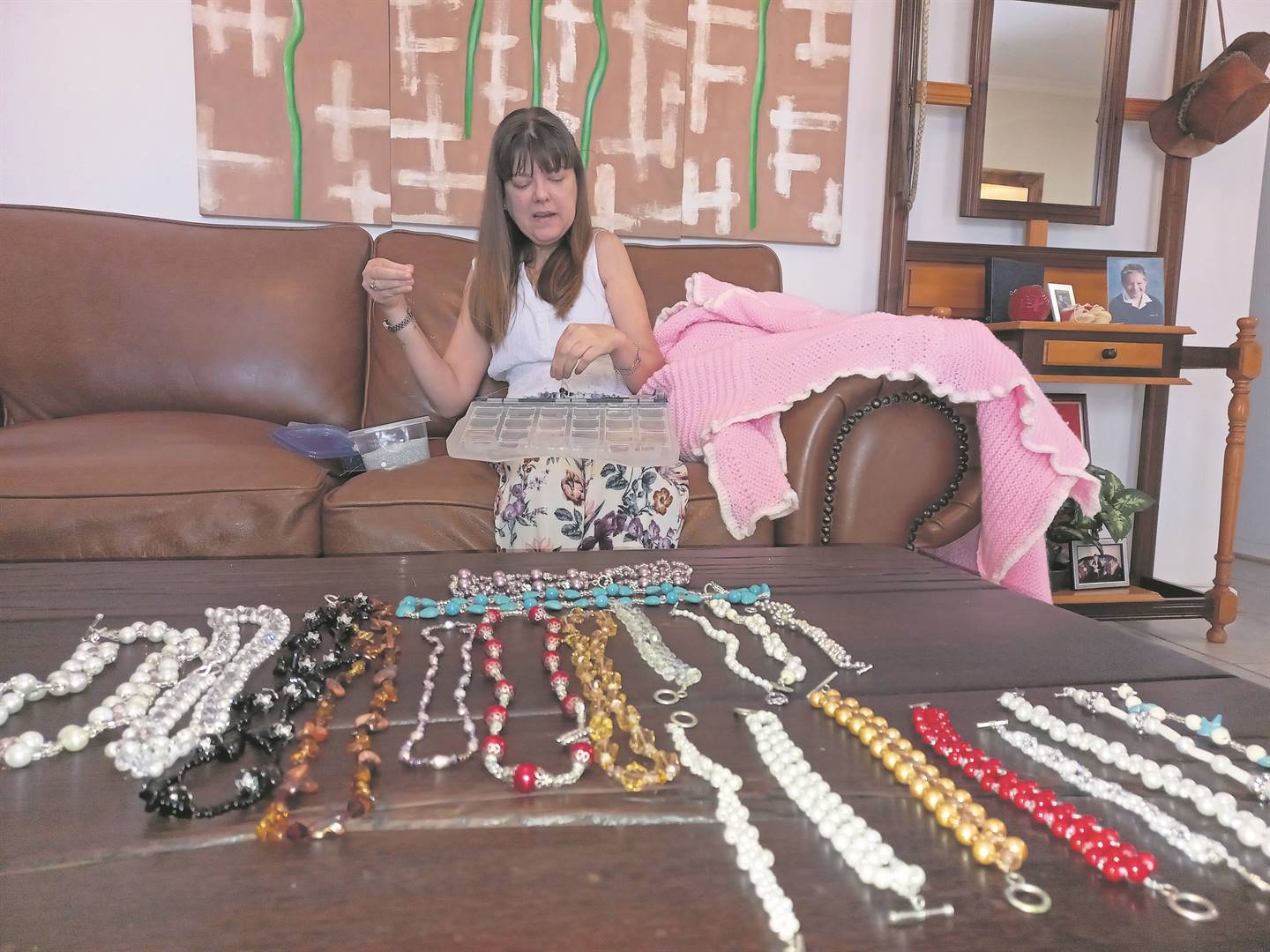 Woman perfects beadwork art through touch, Braille | News24